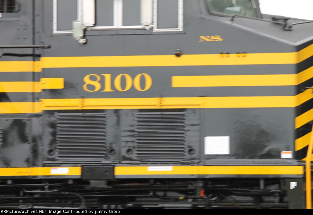 NS 8100 close up number shot.